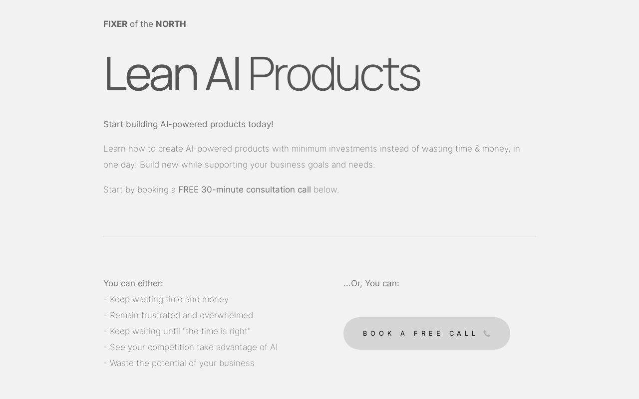 Lean AI Products